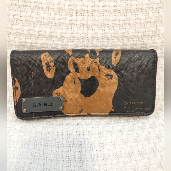 L.A.M.B. | Bags | Lamb Lamb Leather Wallet Excellent Condition Unique ...